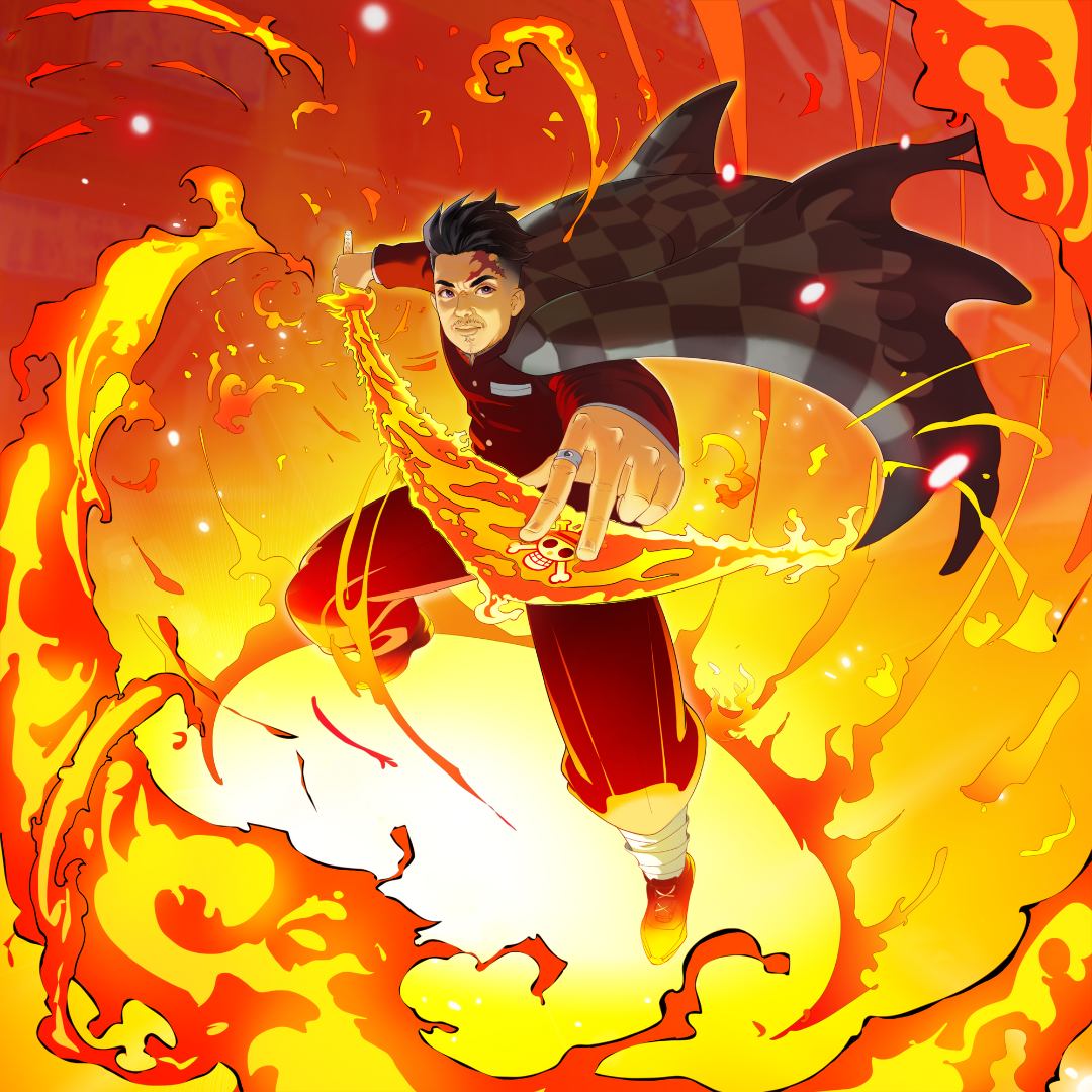 THE POWER OF GOD DANCE - DEMON SLAYER CUSTOM DRAWING