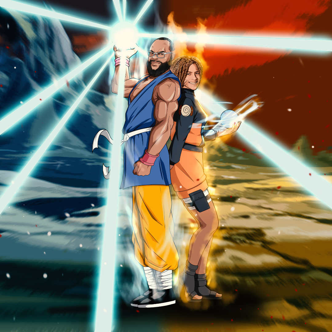 THE POWER OF ANIME COUPLE - ANIME COUPLE CUSTOM DRAWING