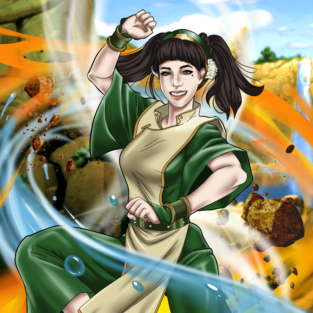 THE EARTHBENDING MASTER - AVATAR CUSTOM DRAWING