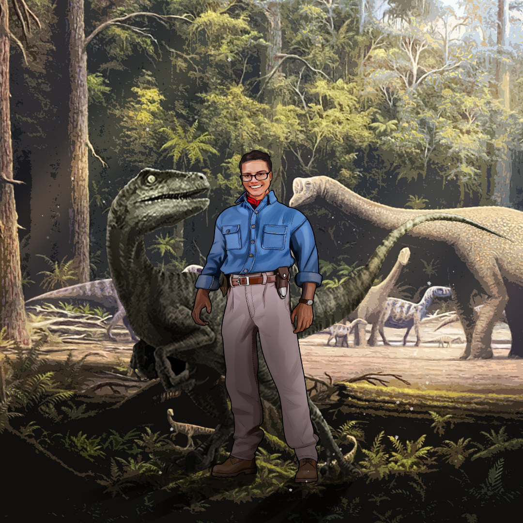 A DINOSAUR TRAINER - JURASSIC PARK CUSTOM DRAWING