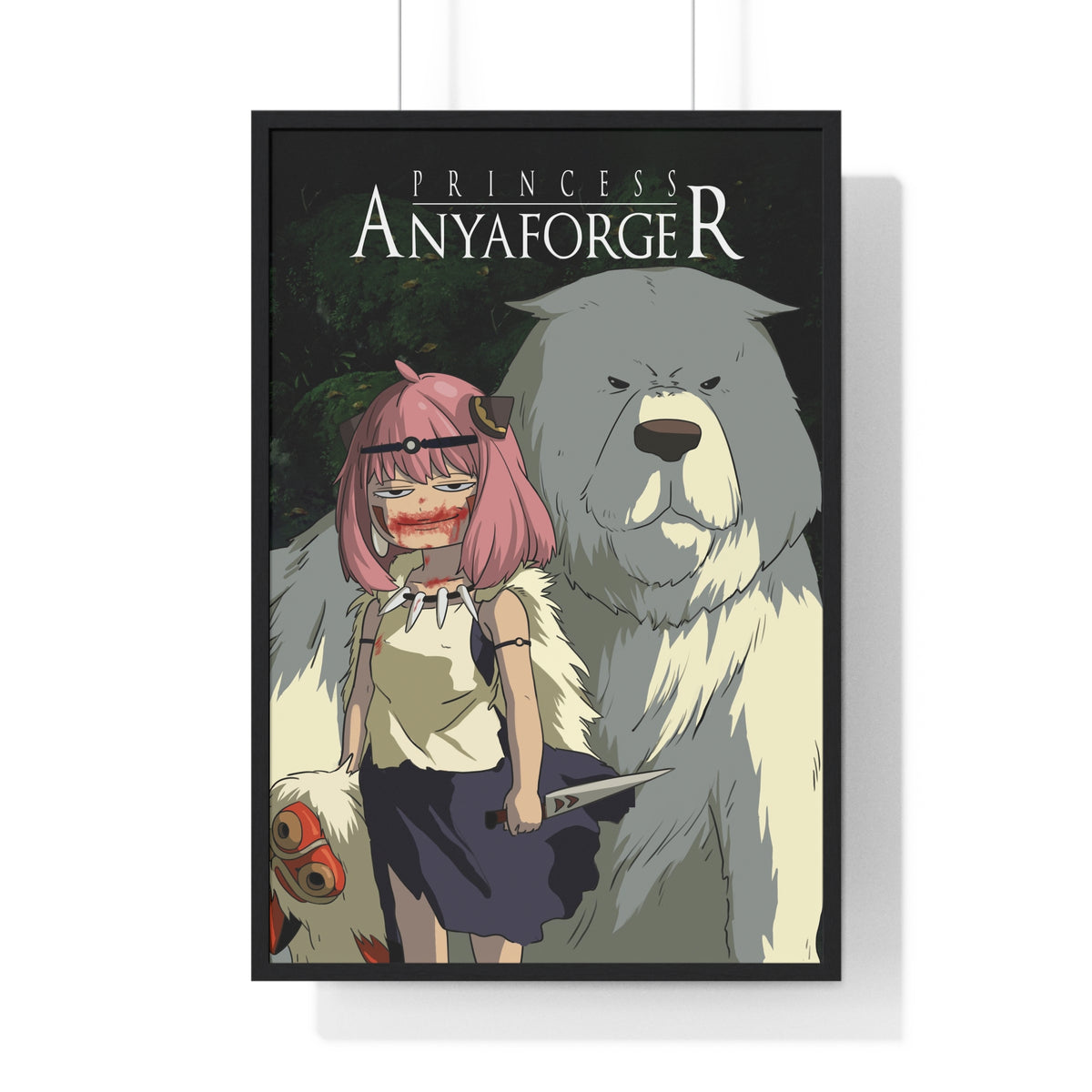 ANYA x MONONOKE COLOR FRAMED POSTER