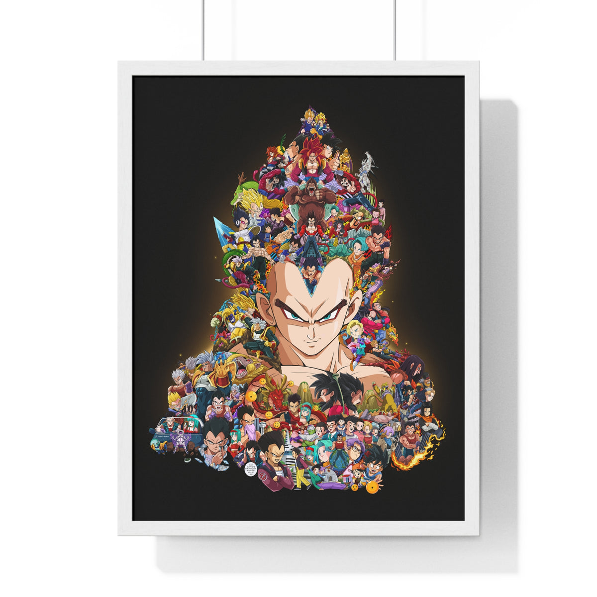VEGETA SSJ4 COLOR FRAMED POSTER