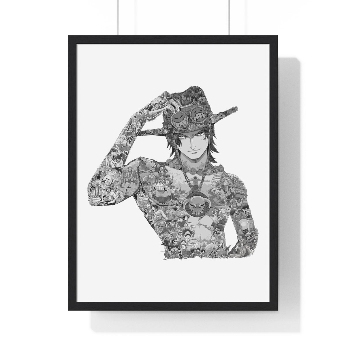 ACE BLACK & WHITE FRAMED POSTER