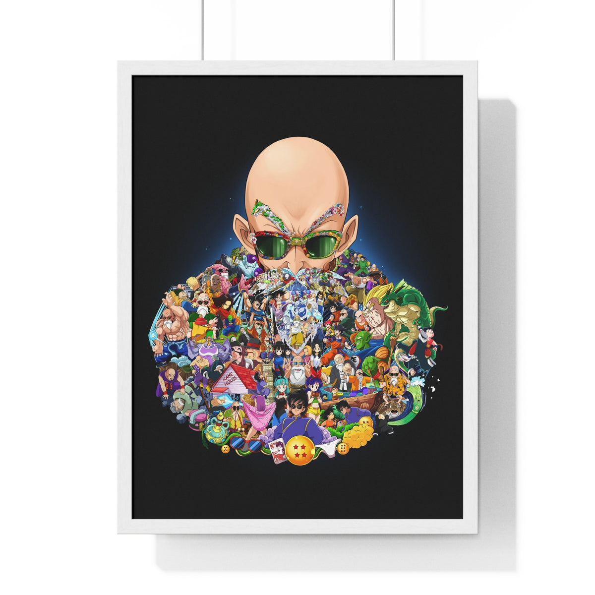 MASTER ROSHI COLOR FRAMED POSTER