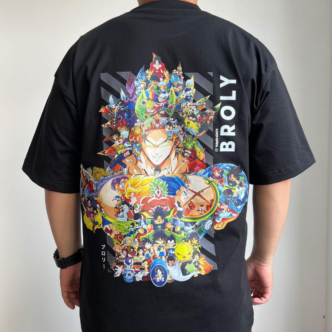 BROLY COLOR PREMIUM T-SHIRT (Art on back - Ship from Viet Nam)