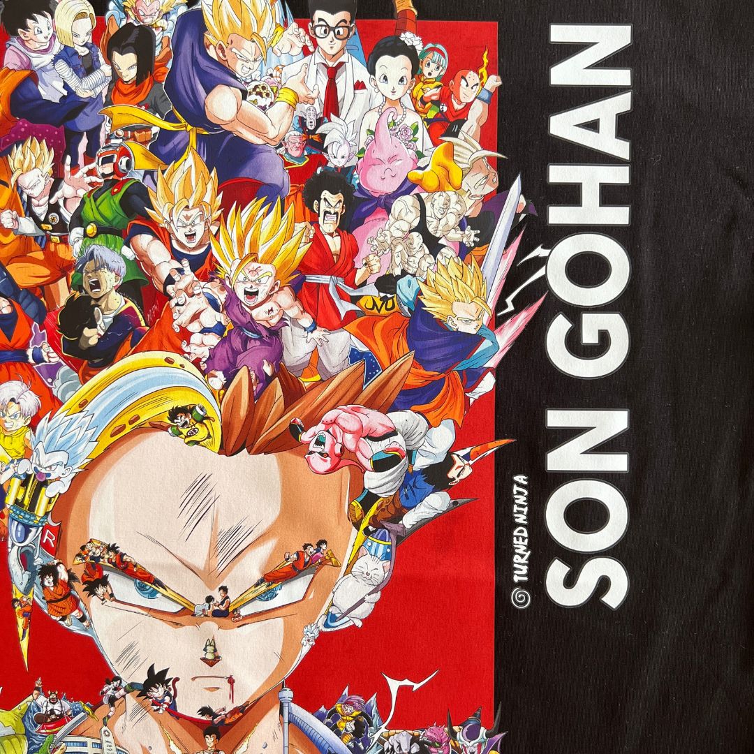 GOHAN COLOR PREMIUM T-SHIRT (Art on back - Ship from Viet Nam)